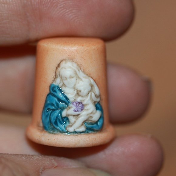 Accents | Rr Roman Mexico Religious Joseph Mary Baby Jesus Porcelain ...